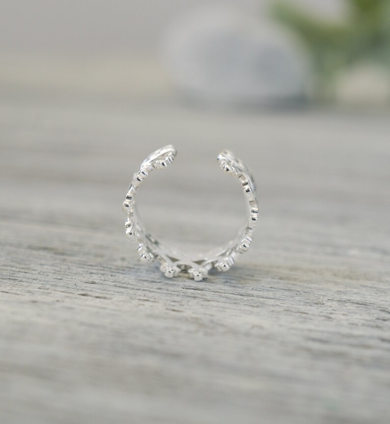 Sterling Silver Majesty Crown Ear Cuff - Etsy