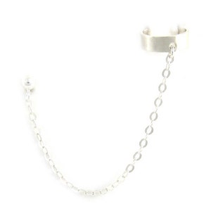 Sterling Silver Solid Band Plain Cuff Earring - Etsy