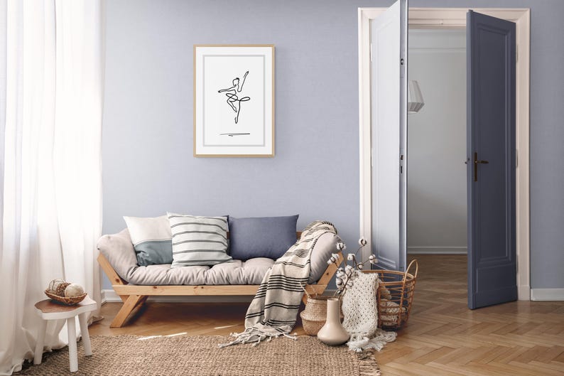 Ballerina Line Drawing DIGITAL PRINT - Etsy