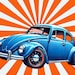 VW Beetle Poster - Etsy