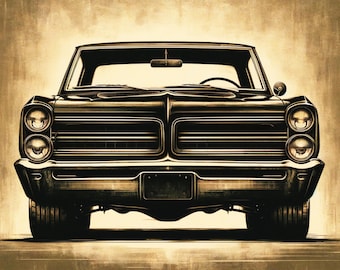 Vintage Pontiac GTO Poster - Etsy