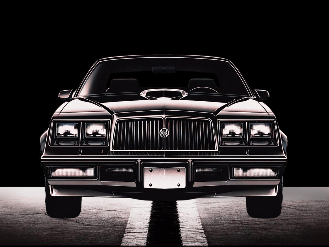Buick Grand National Grey Poster - Etsy