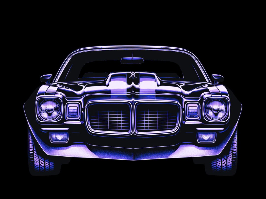 Pontiac Firebird Purple Poster - Etsy