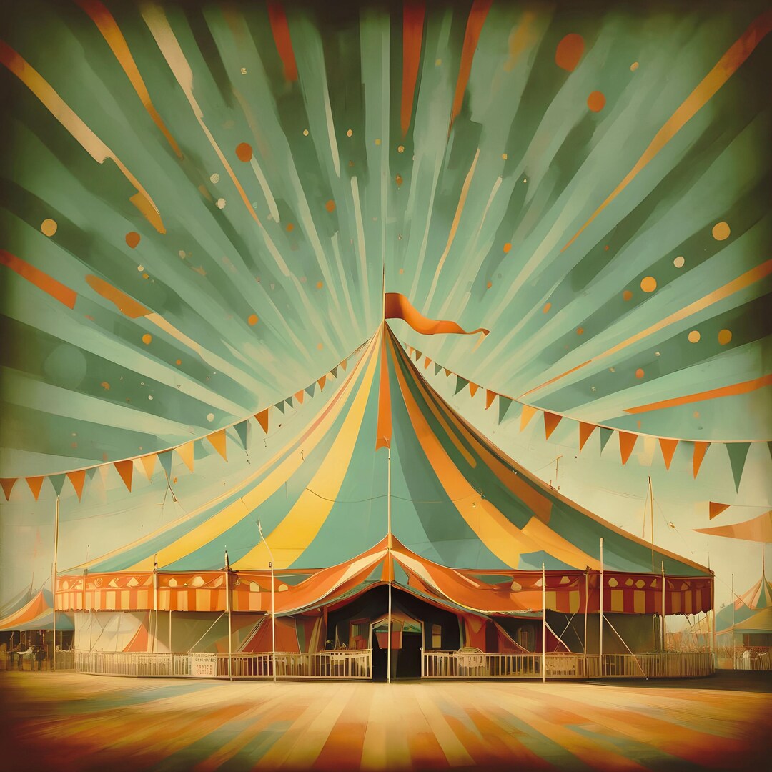 Circus Tent Vintage Poster - Etsy