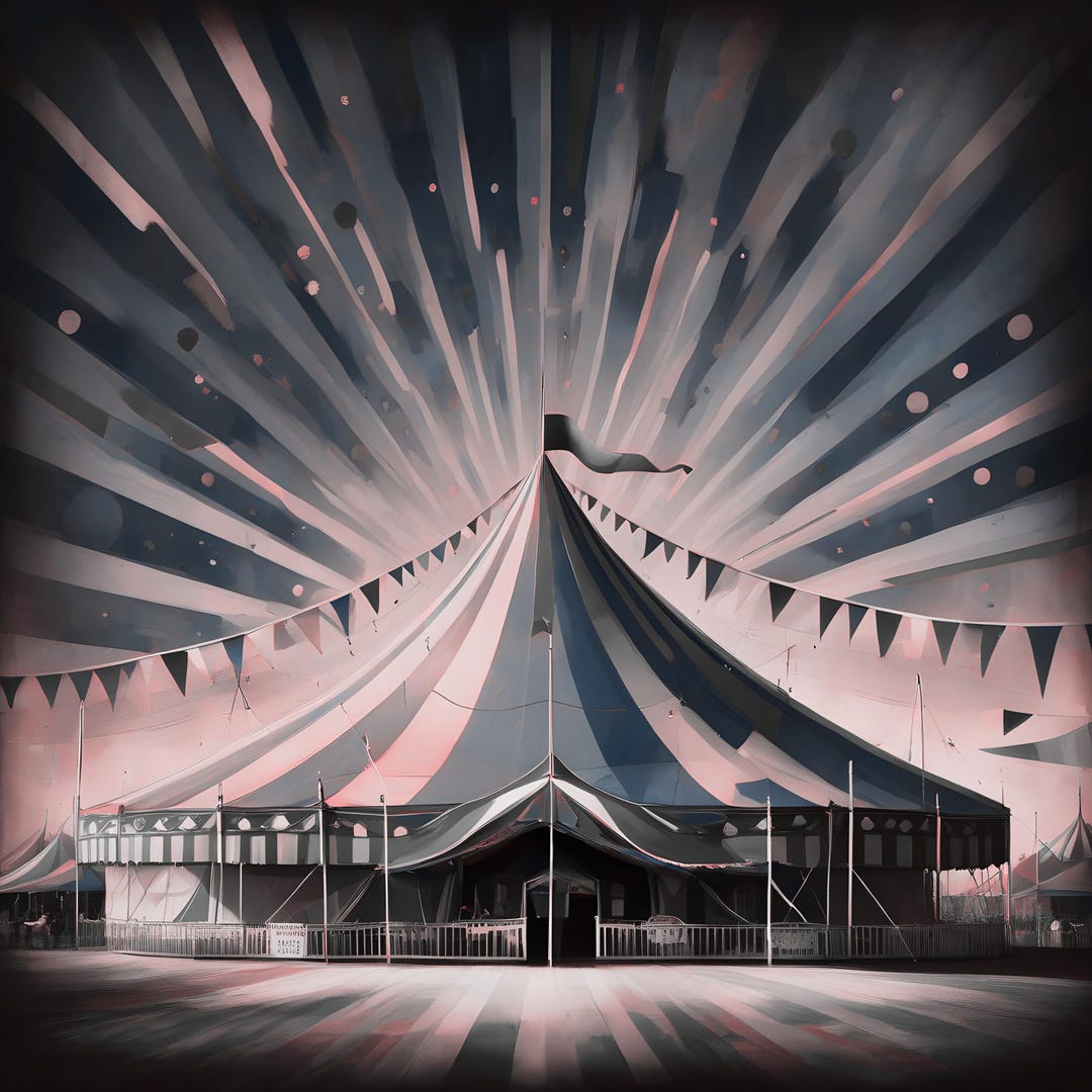 Spooky Circus Tent Poster - Etsy