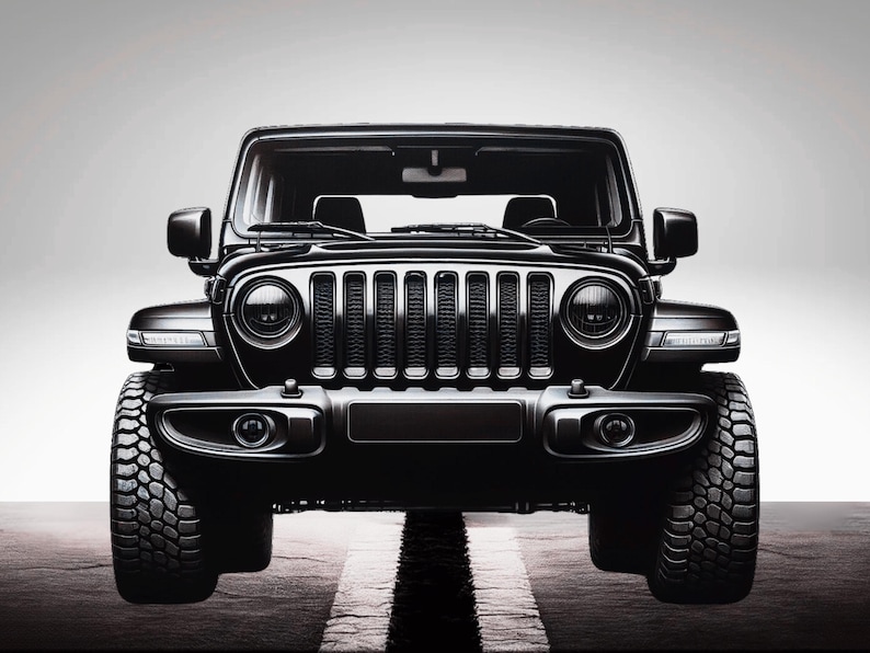 JEEP 4X4 GREY POSTER - Etsy