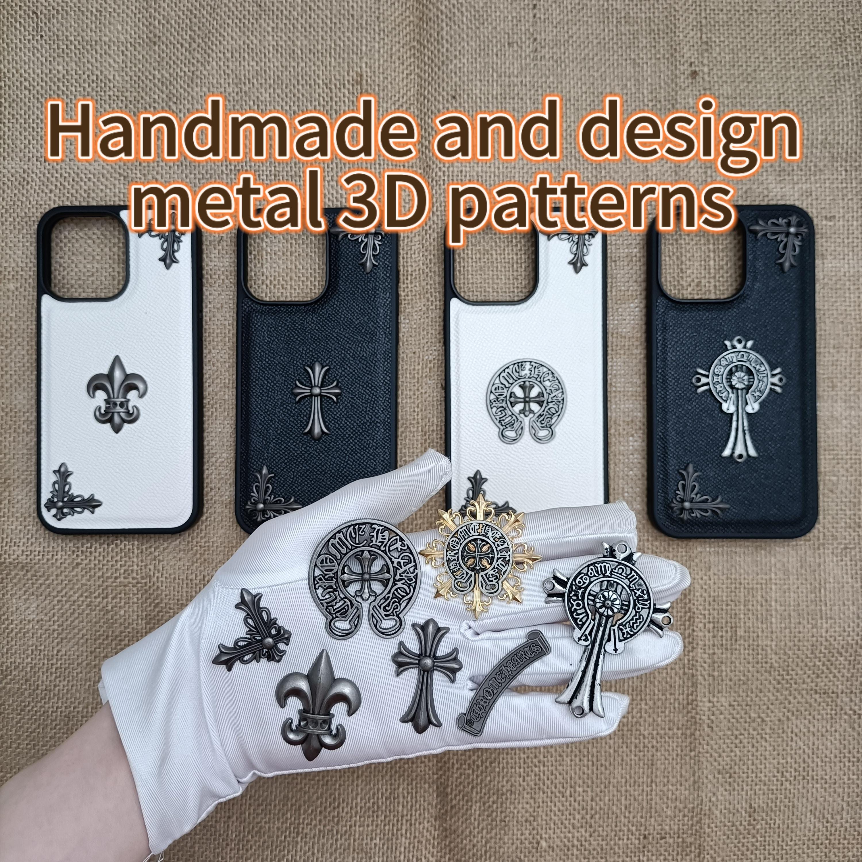 Cross 3D Iris Opium Phone Case Y2K Gothic Designer iPhone Case Men ...