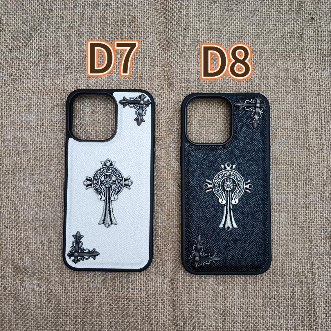 Cross 3D Iris Opium Phone Case Y2K Gothic Designer iPhone Case Men ...