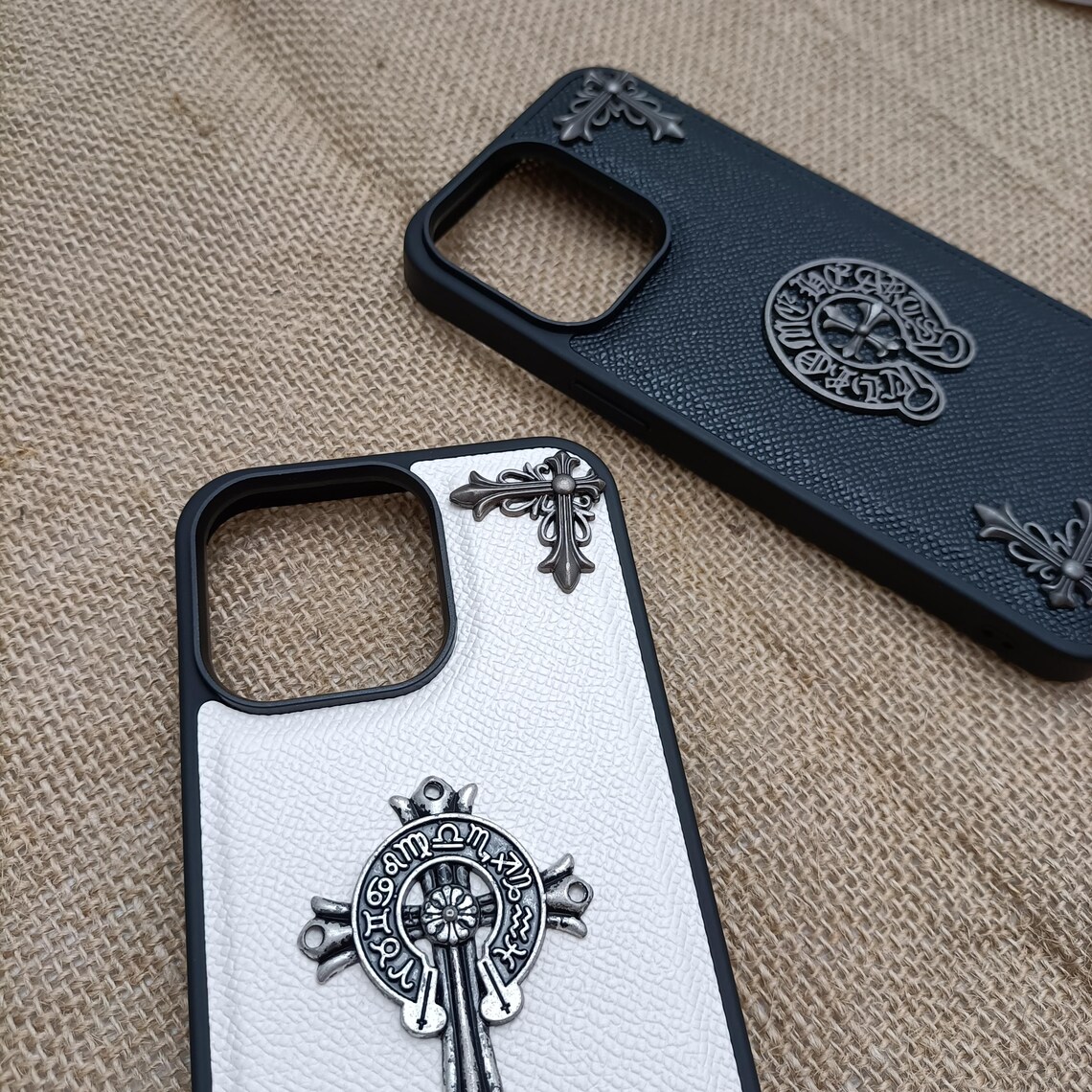 Cross 3D Iris Opium Phone Case Y2K Gothic Designer iPhone Case Men ...