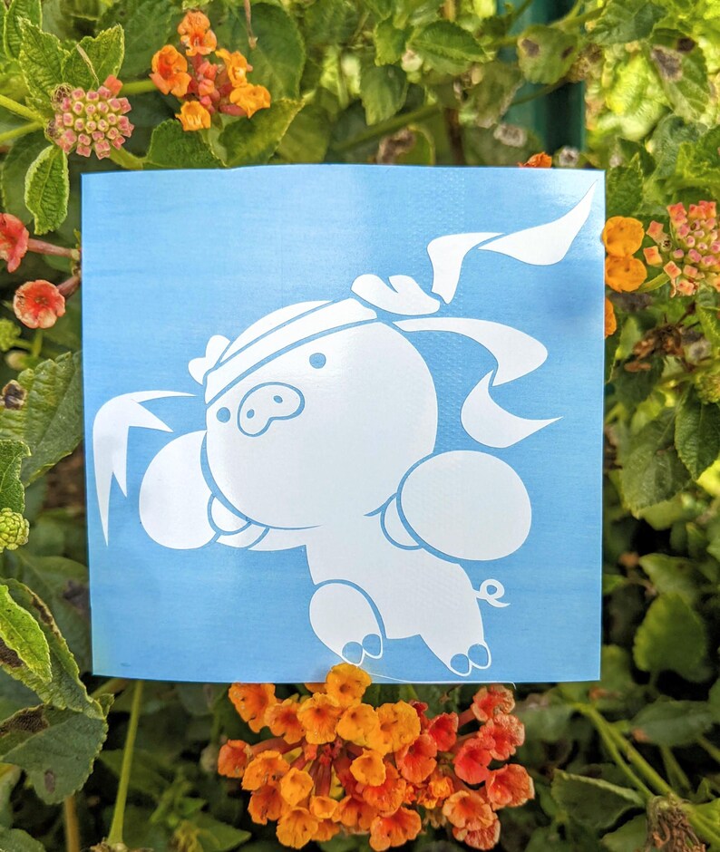 Boxing Pig - Vinyl Decal - Etsy