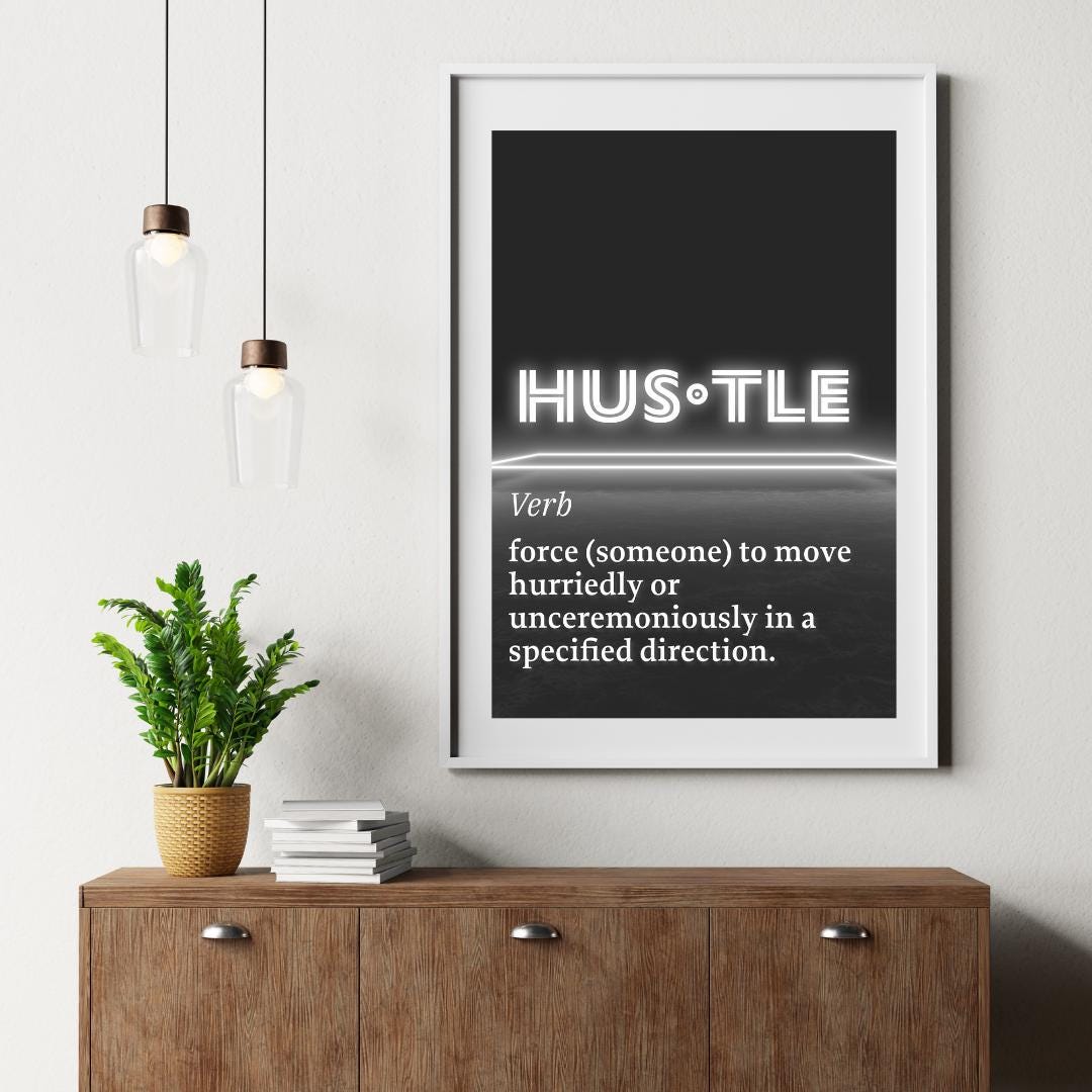 Hustle-digital File Printable PNG - Etsy