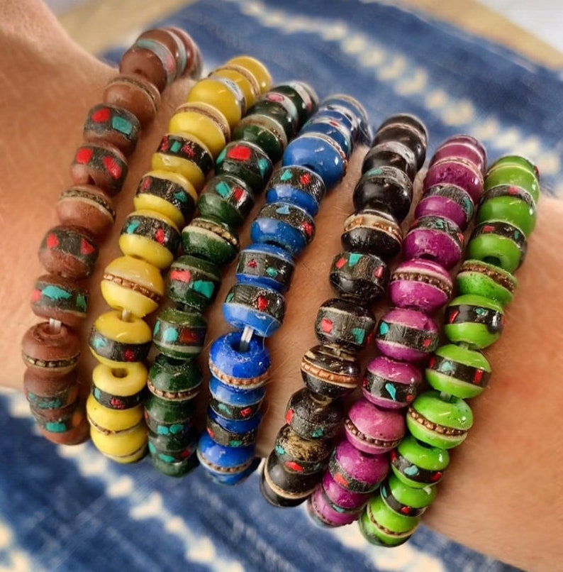 Mala Bracelet Choose Your Color Handmade Stackable Stretch Etsy