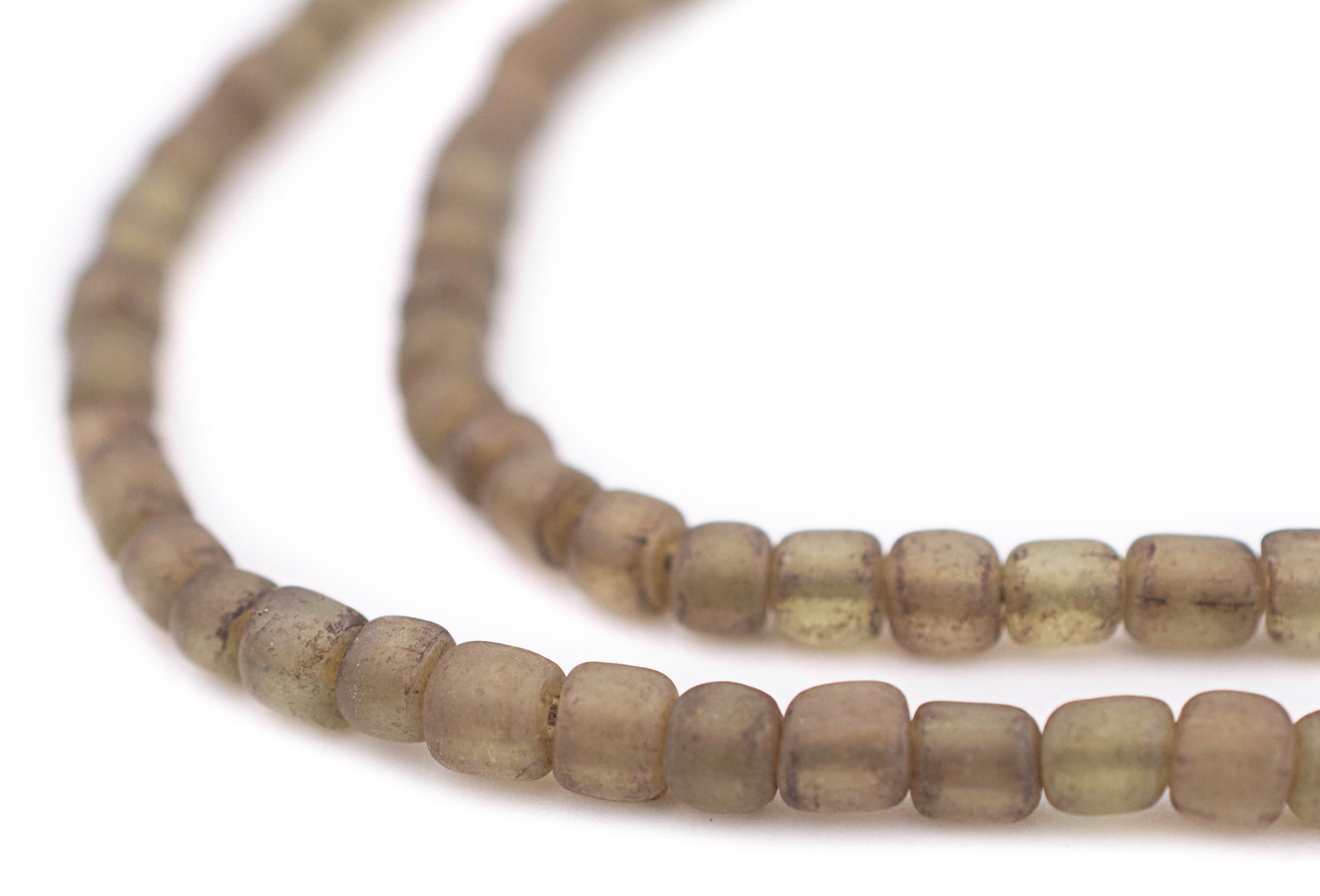 115 Grizzly Grey Java Glass Beads: Java Seed Beads Matte Glass - Etsy
