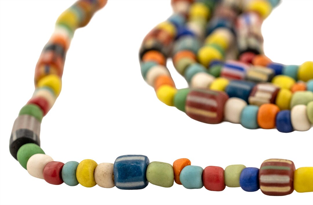 Rainbow Medley of Java Glass Beads, 5mm, 1 Strand, Approx. 196 Beads ...