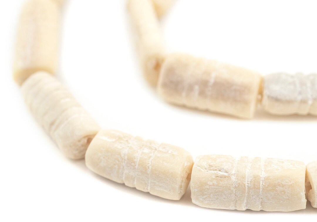 25 Carved Camel Bone Tube Beads: Recycled Camel Bone Camel Bone Beads Reclaimed Bone Beads ...