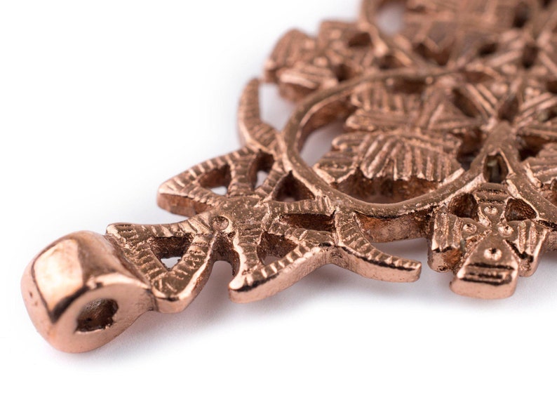 Adama Copper Coptic Cross Pendant 45x85mm: Ethiopian Cross - Etsy