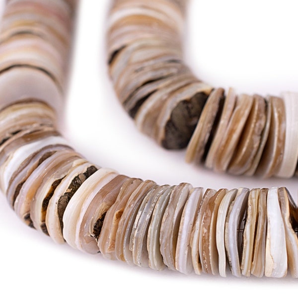 Shell Heishi Beads - Etsy