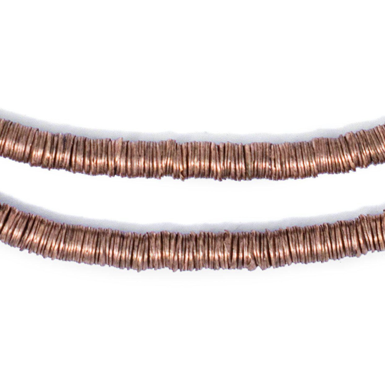 600 Copper Interlocking Crisp Beads 6mm: Ethnic Metal Beads Metal ...