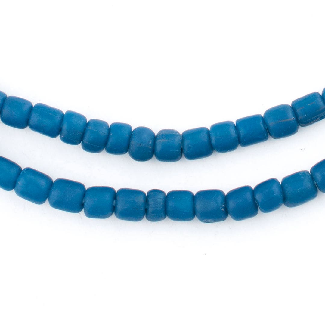 115 Turquoise Java Glass Beads - Indonesian Glass Beads - Java Beads ...