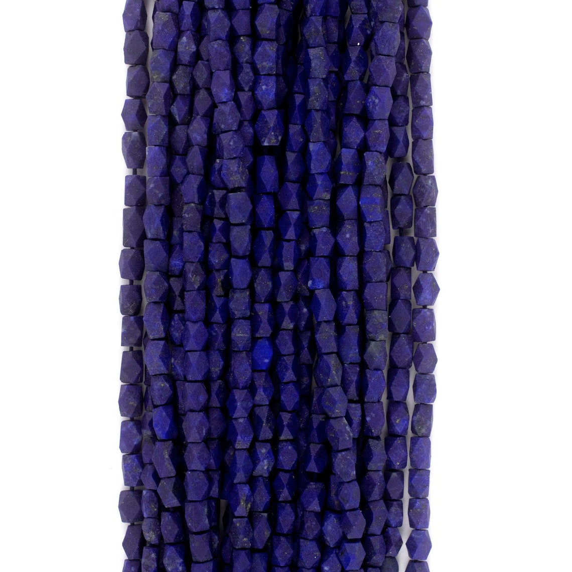 60 Faceted Afghani Lapis Beads 6x4mm: Blue Gemstone Beads Imported From ...
