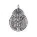 Silver Double Sun & Moon Baule Pendant 32x46mm: Baoule Pendant White ...