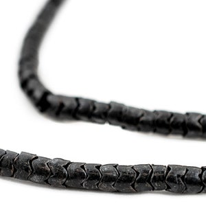 240 Black Interlocking Snake Beads 4.5mm: Metal Spacer Beads Shaped ...
