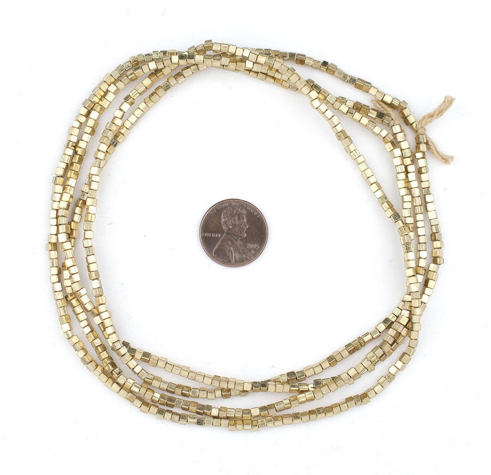 250 Gold Color Mini-cube Beads: Ethnic Metal Beads Metal - Etsy