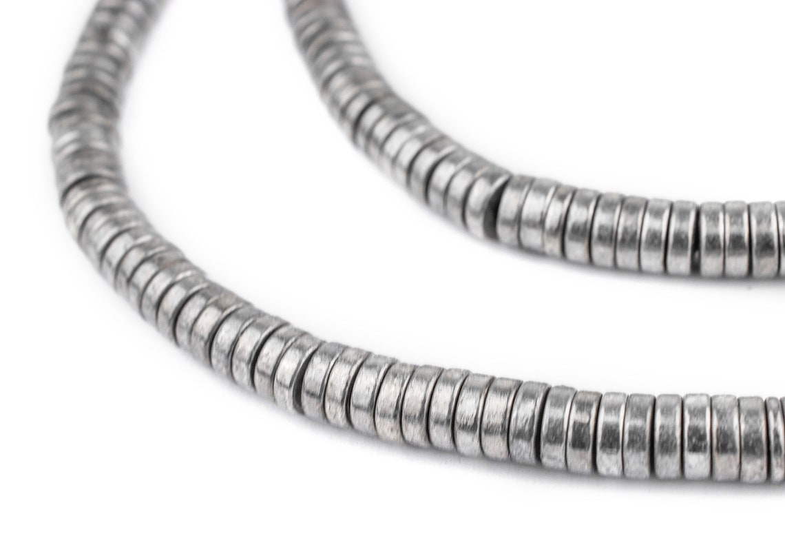 200 Silver Snake Disk Beads: Metal Spacer Beads Snake | Etsy