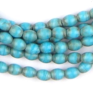 325 Turquoise Naga Beads - Naga Necklace Necklace - Vintage Glass Beads ...