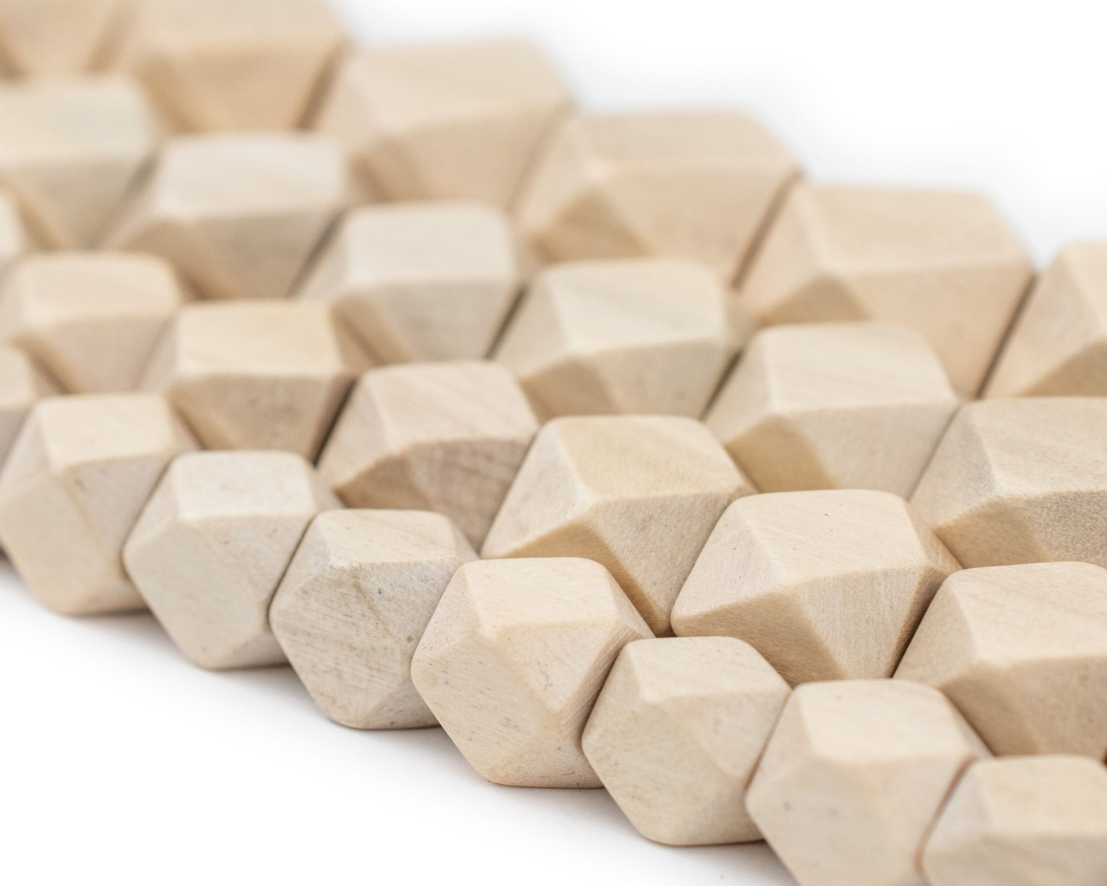 Cream Faceted Cube Beads: Beige Cornerless Cube Beads Diamond - Etsy