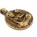 Round Antiqued Brass Buddha Pendant 28x34mm: Handmade Tibetan Buddhist ...