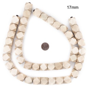 Cream Faceted Cube Beads: Beige Cornerless Cube Beads, Diamond Cut ...