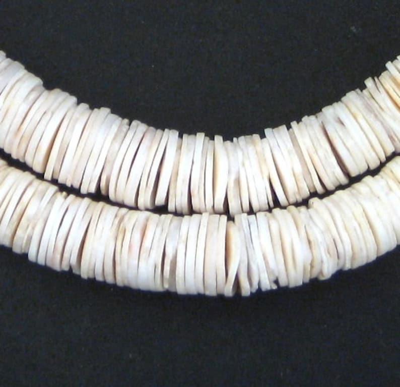 Sea Shell Beads Natural Heishi Beads 11mm African Beads - Etsy