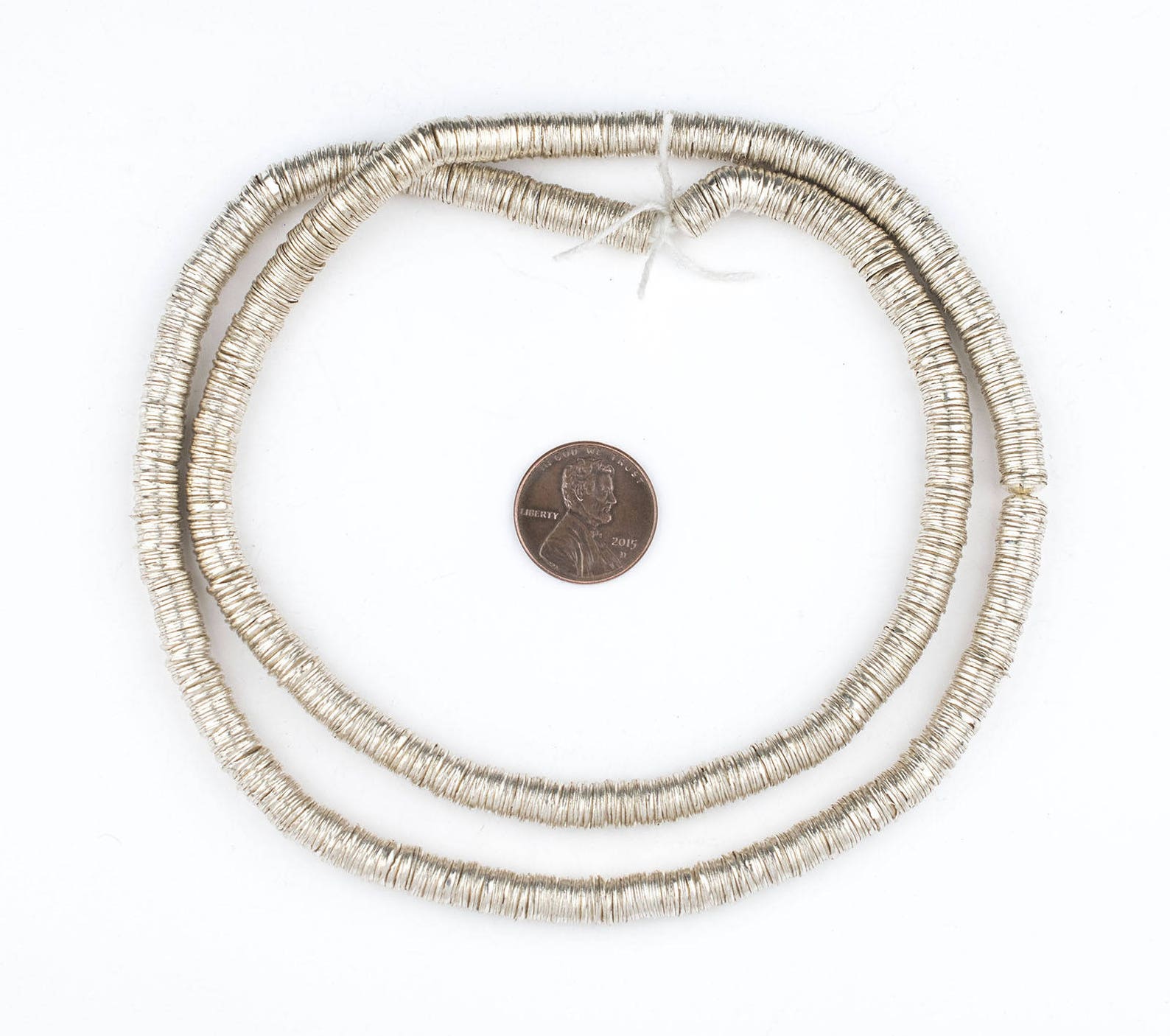748 Silver Interlocking Crisp Beads: Ethnic Metal Beads Metal Spacer ...
