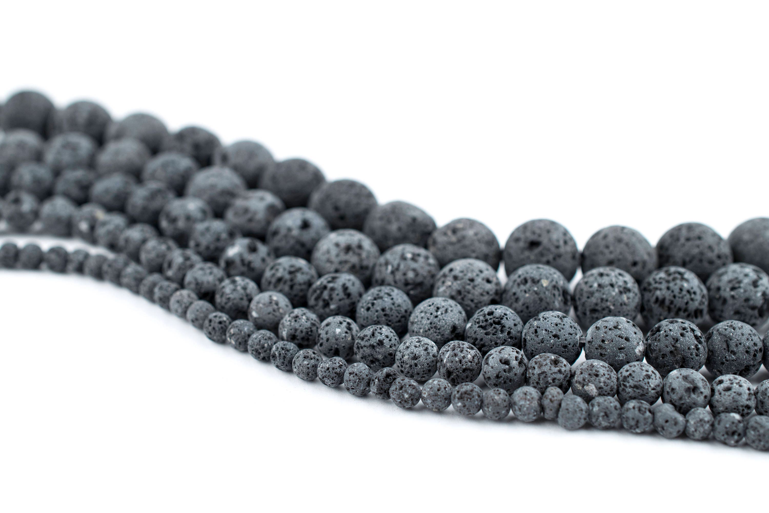 Volcanic Stone Beads: Natural Lava Beads 4mm 6mm 8mm 10mm 12mm | Etsy