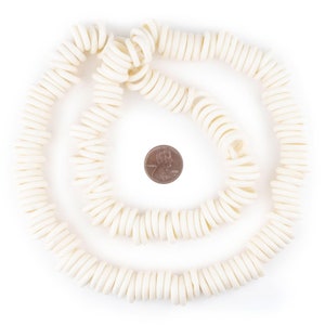 195 Bone Ring Beads 14mm: Genuine Bone Beads White Bone Beads Ring ...