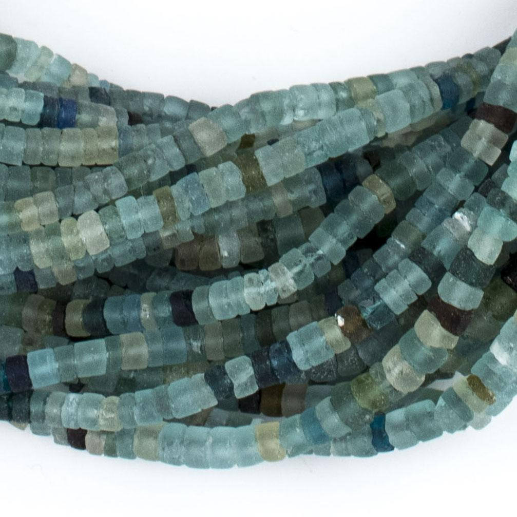 160 Ancient Roman Glass Cylinder Heishi Beads 4mm: Cylinder Roman Glass ...