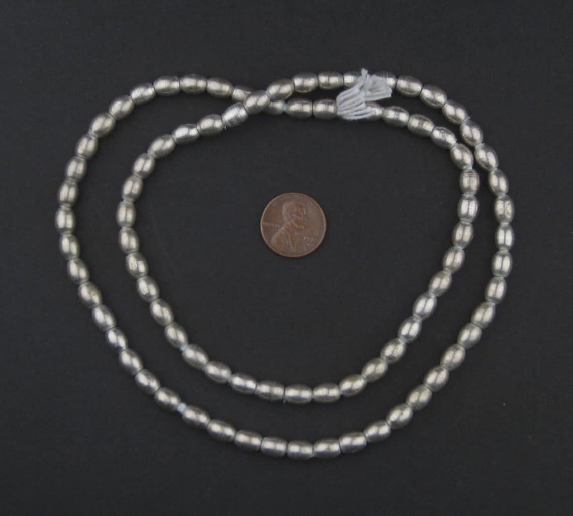 85 Matte Oval Metal Beads 7x6mm Silver Spacer Beads High - Etsy