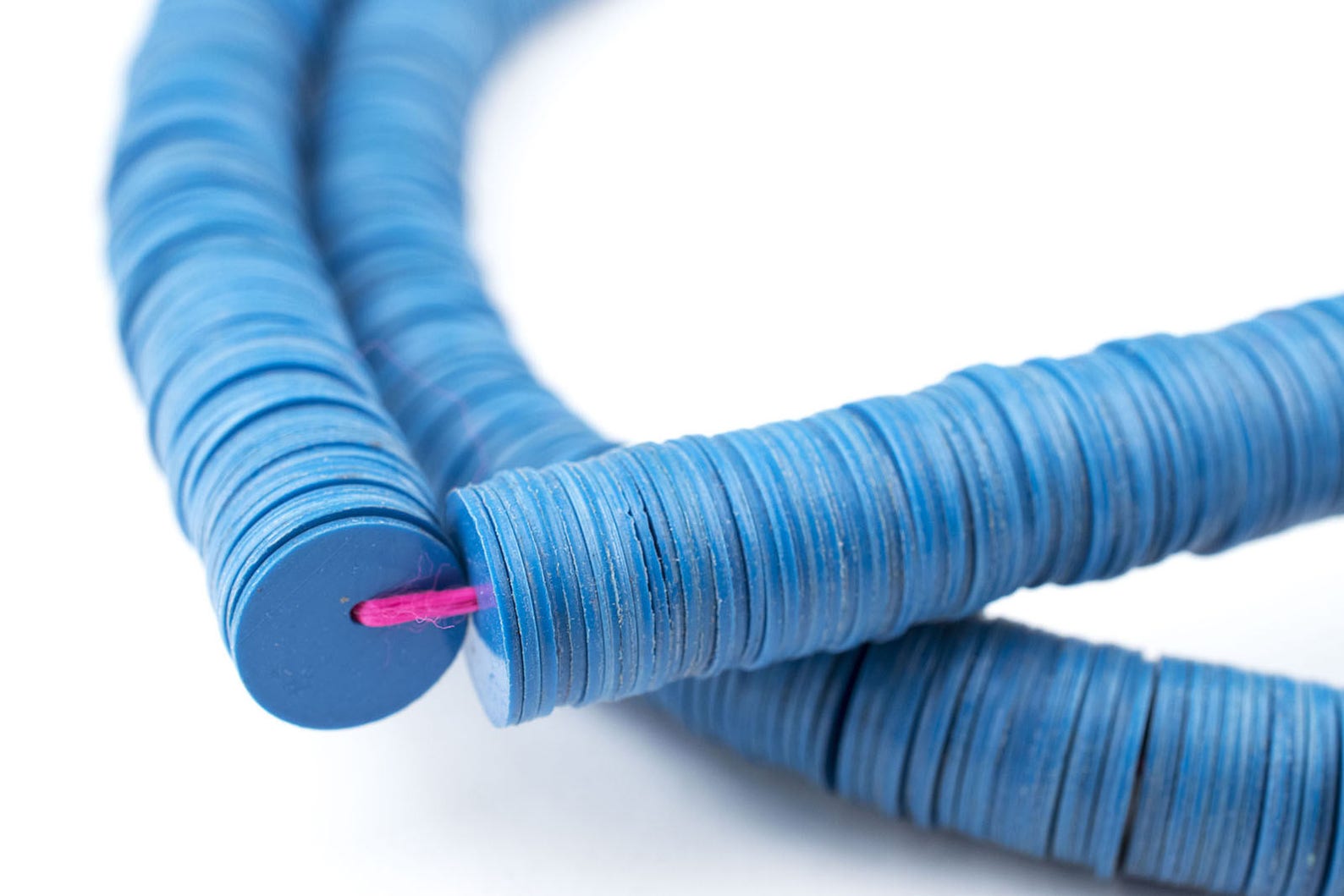 900 Blue Vinyl Phono Record Beads: Vulcanite Beads African - Etsy