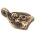 Antiqued Brass Buddha Pendant 16x25mm: Handmade Tibetan Buddhist ...