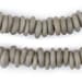 145 Groundhog Grey Annular Wound Dogon Beads 14mm: Glass Dogon Beads ...