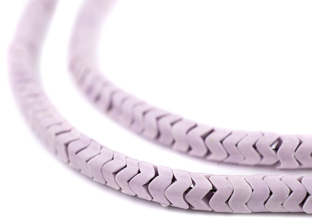140 Lavender Agate Interlocking Snake Beads 6mm: Ethnic Stone Beads ...