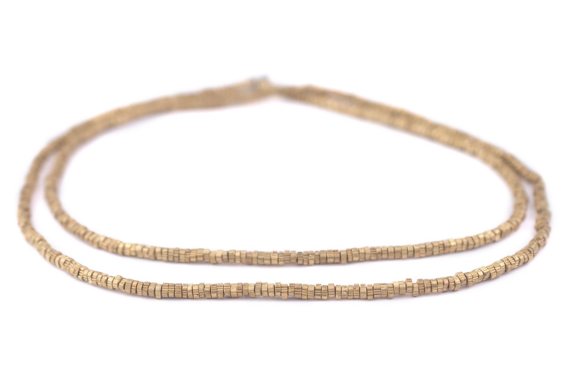 270 Brass Triangular Gear Heishi Beads 3mm: Metal Spacer Beads Ethnic ...