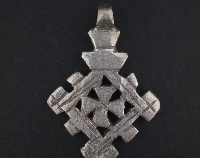 Ethiopian Coptic Cross Small African Pendant Silver Cross - Etsy