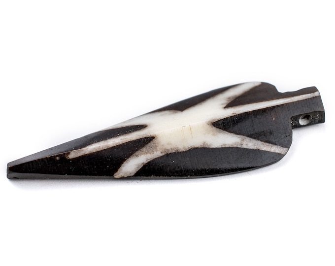 Star Design Pendant: Batik Bone Pendant African Bone Pendant - Etsy