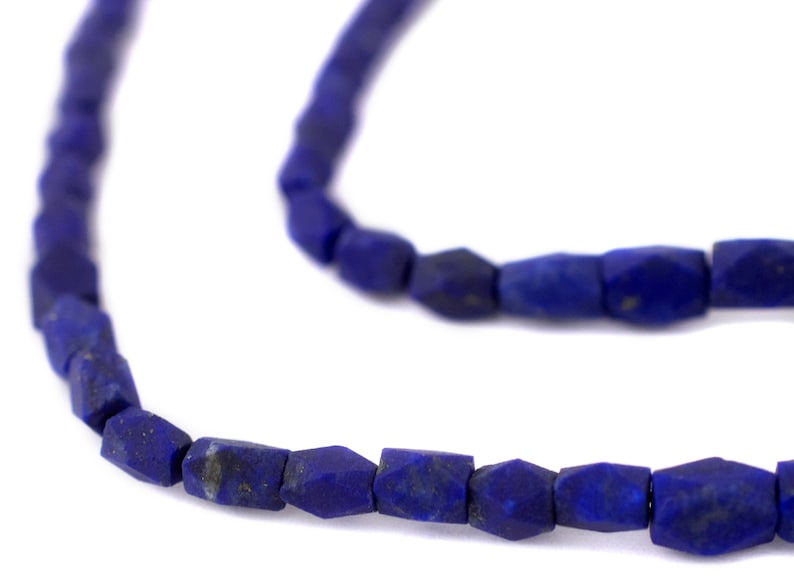 60 Faceted Afghani Lapis Beads 6x4mm: Blue Gemstone Beads Imported From ...