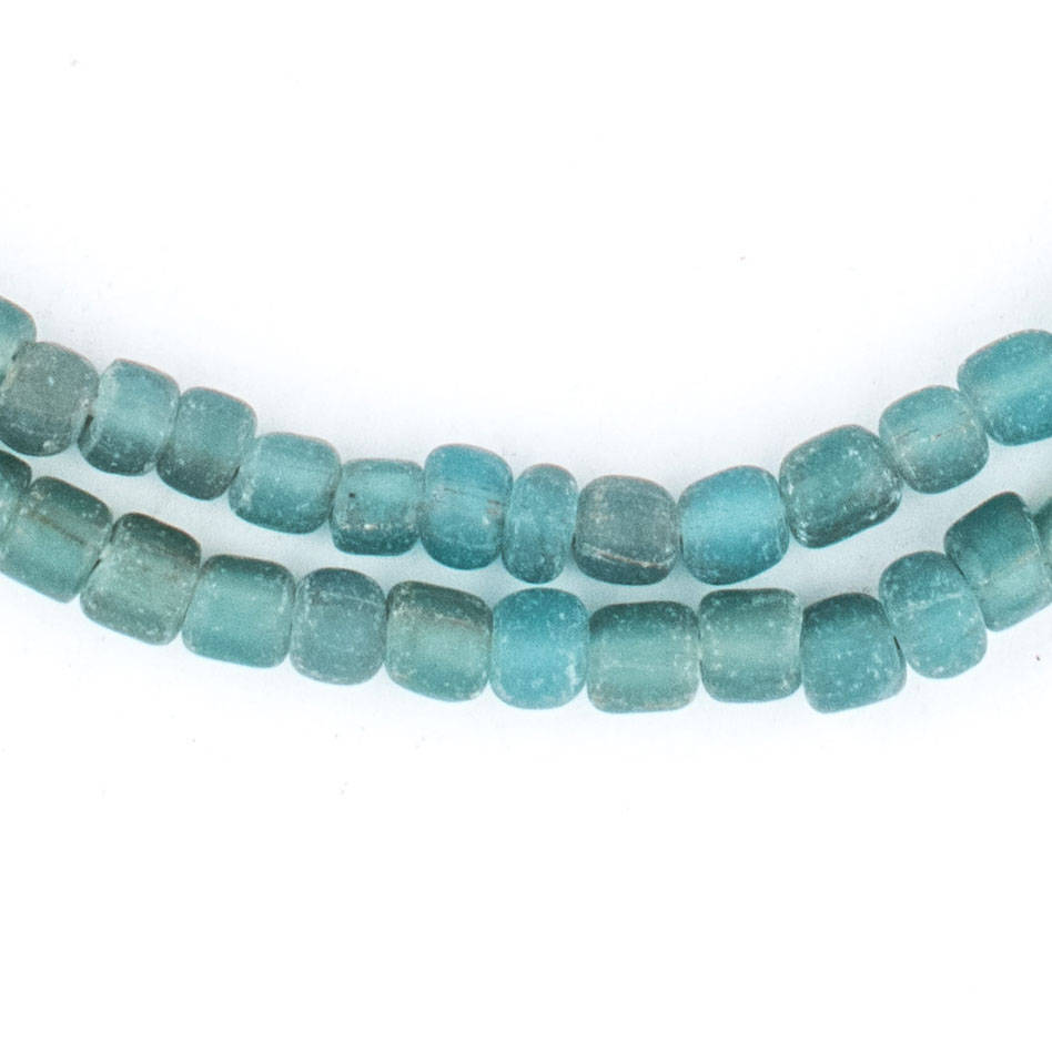 130 Clear Marine Java Glass Beads Marine Colored Glass - Etsy