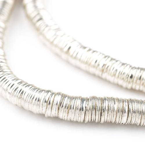 748 Silver Interlocking Crisp Beads: Ethnic Metal Beads Metal | Etsy