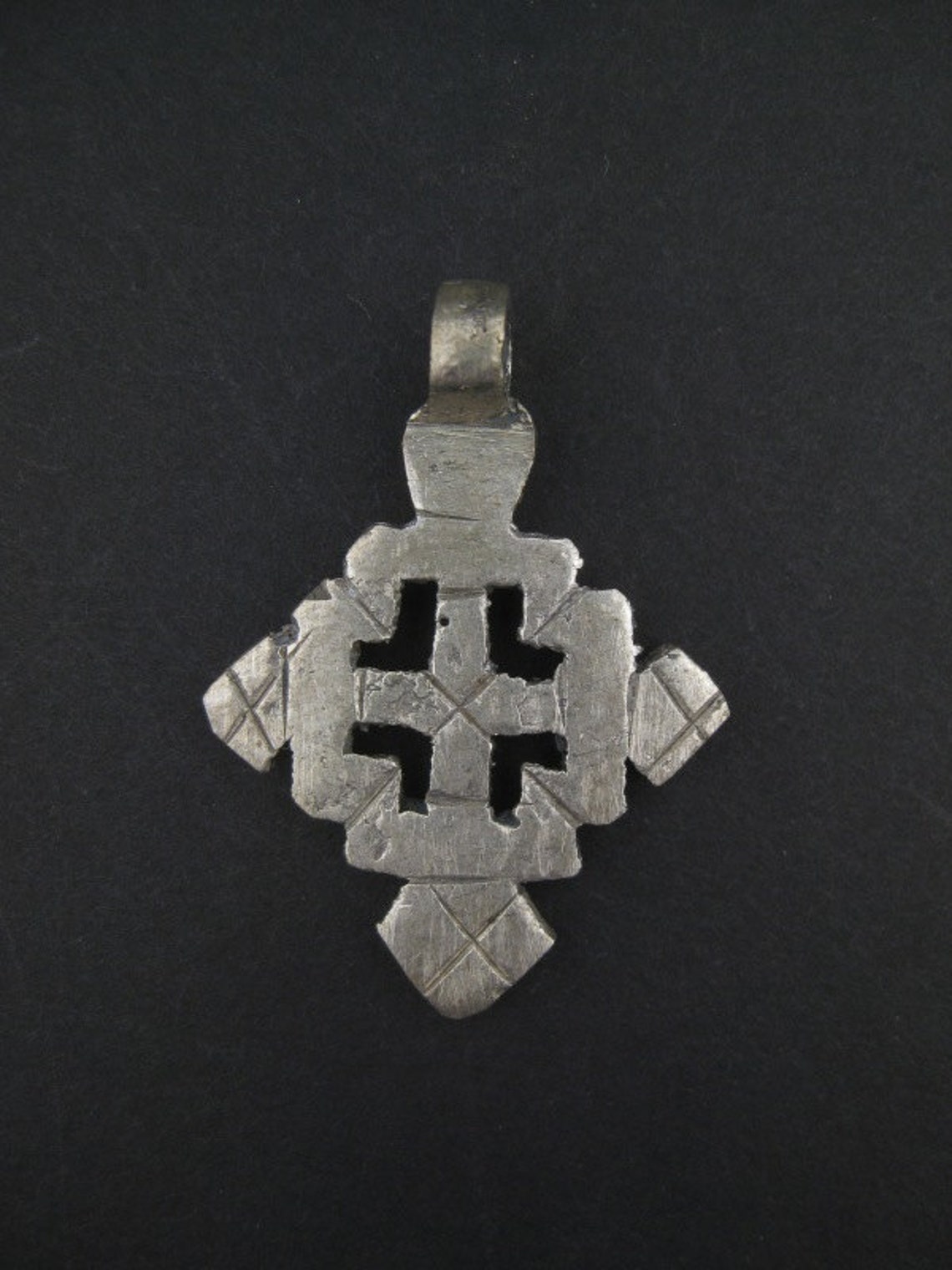 Ethiopian Coptic Cross Small African Pendant Silver Cross - Etsy