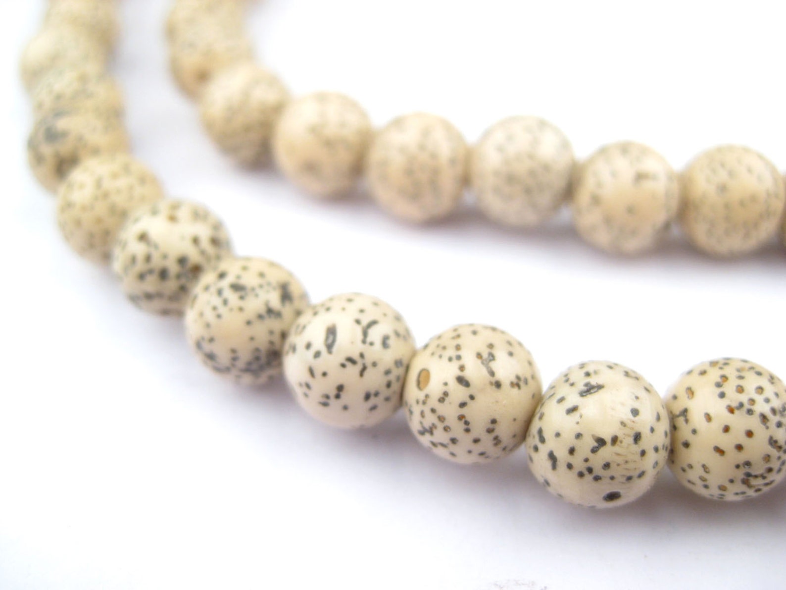 108 Tibetan Lotus Beads - Natural Seed Beads - Mala Beads - Meditation ...